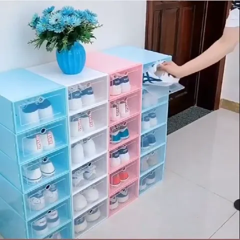 Shoe Rack Organizer Shoe Box Storage Organizer Lagayan ng sapatos Shoes ...