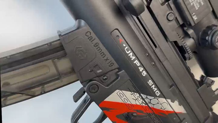 UMP45 Gel Blaster Toy for 8+ Kids Automatic +Manual Rechargeable ...