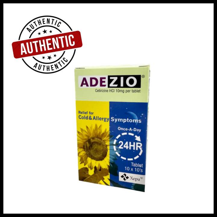 Adezio Box of 100 Tablets | Itchy Skin & Runny Nose | Kulit Gatal ...