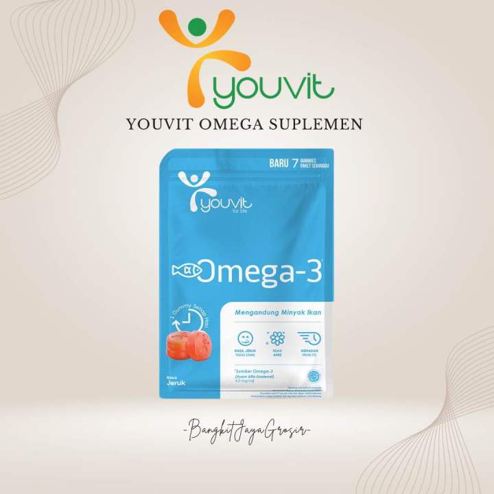 Youvit Omega-3 Dewasa Gummy Multivitamin [7 Gummy/ 1 Sachet] | Lazada ...