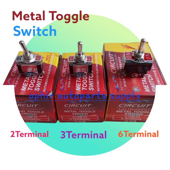 Metal Toggle switch 2T/3T/6Terminal Circuit (price is for 1pc) | Lazada PH