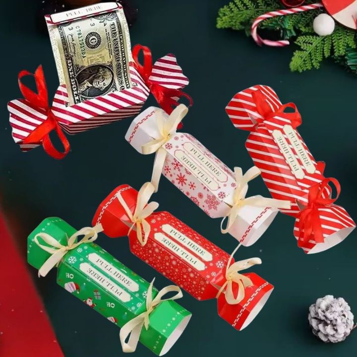 Cash Pull Out Surprise Box 10-slots Red Envelope Money Candy Christmas ...