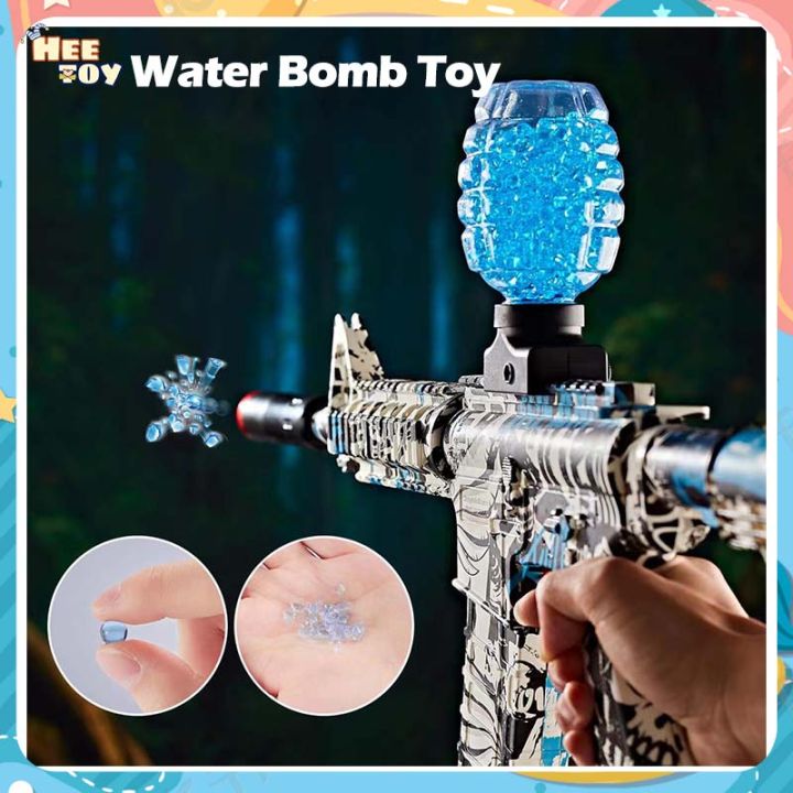4 Designs--Electric Full-automatic Gel Ball Gun Toy Blaster Splatter ...