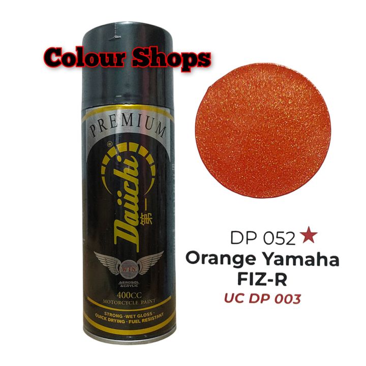 Pilok Pilox Cat Semprot Daichi Premium Oren Metalik Orange Yamaha Fiz-R ...