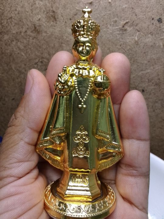 Gold Colored Sto.Niño /Infant Jesus Christ 3.5 Inch | Lazada PH