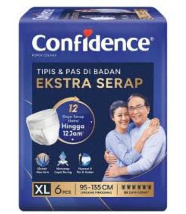 popok dewasa tipis dan pas di badan ekstra serap confidence | Lazada ...