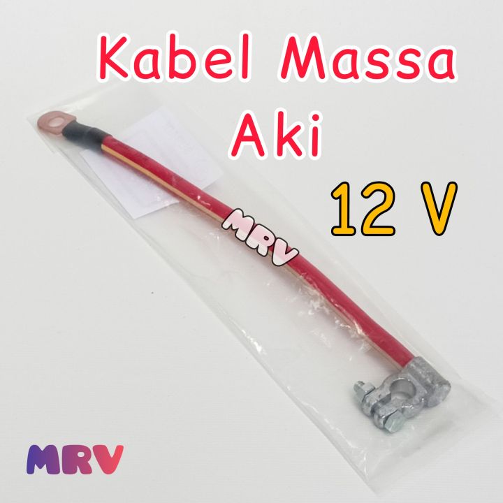 KABEL MASSA AKI MOBIL JENIS SKUN & KEPALA AKI NS40 12V 30CM | Lazada ...