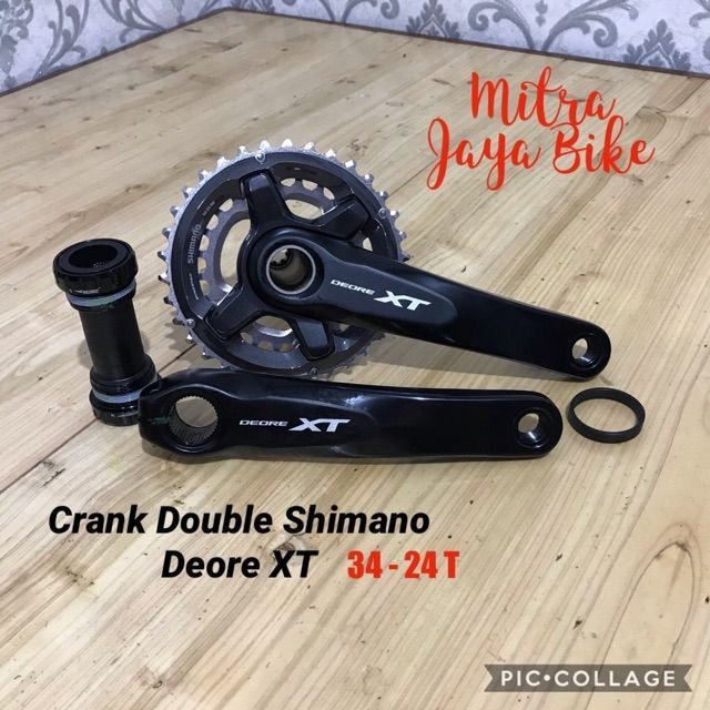 Crank Gear Shimano Deore XT Double 34-24T Japan | Lazada Indonesia
