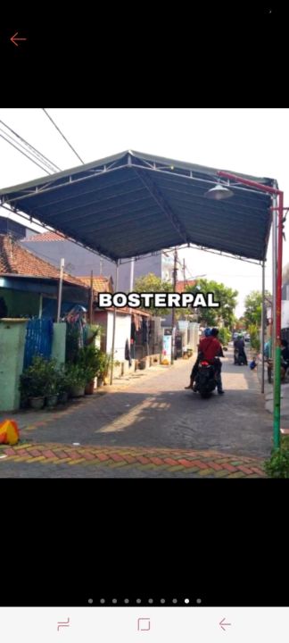 Terpal terop ukuran 4,5x6,5 bahan kain kanvas,Cv,kapjep tebel | Lazada ...