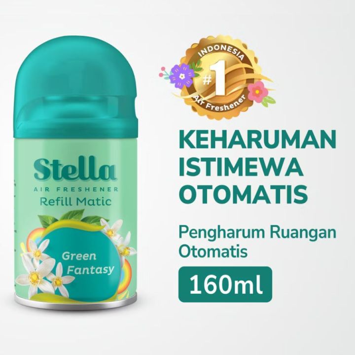 Stella Matic Refill Green Fantasy 160ml - Isi Ulang Pengharum Ruangan ...