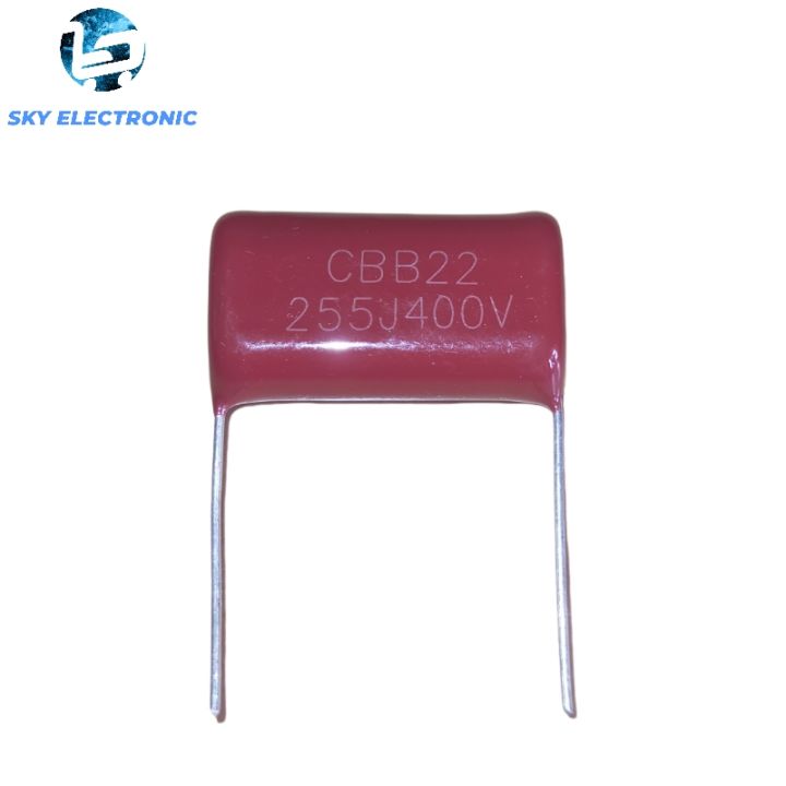 CBB22 400V 255J P25MM CBB Metallized Polypropylene Film Capacitor | Lazada