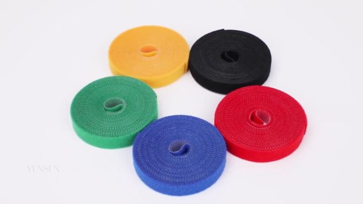 Velcro Tape 5M Cable Organizer Velcro Cable Ties Strap Reusable Back to ...