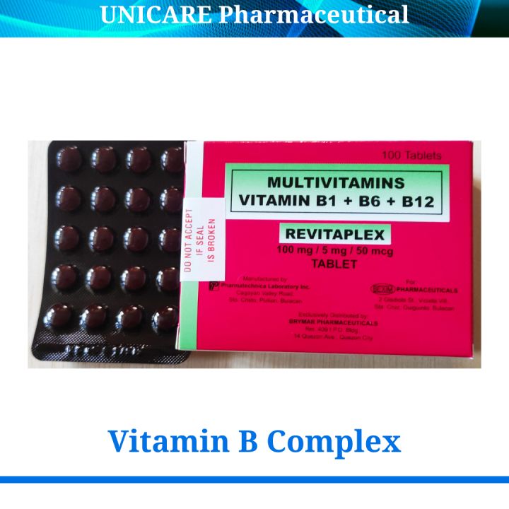 Multivitamins Vitamin B Complex REVITAPLEX 100s Tablet | Lazada PH