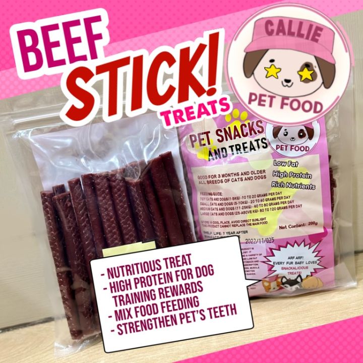 PET DOG AND CAT BEEF STICKS 200 g | Lazada PH