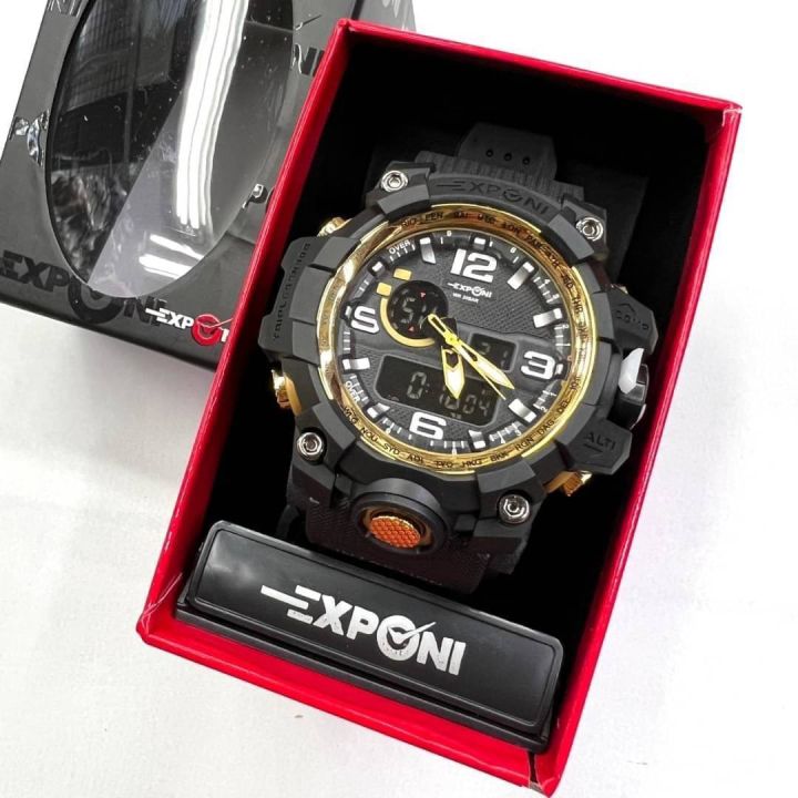 นาฬิกาแบรนดด์ Exponi แบรนด์แท้ สินค้ากันน้ำ สินค้า 2 ระบบ แถมพร้อมกล่อง ...