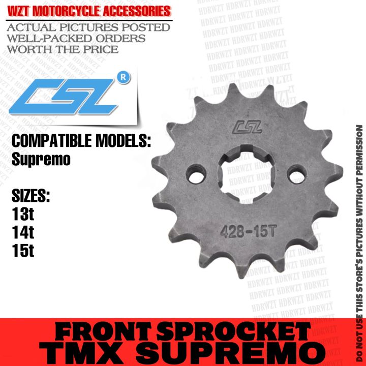CSL FRONT SPROCKET HONDA TMX SUPREMO / TMX 125 ALPHA MOTORCYCLE JAPAN ...