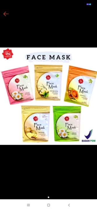 VIVA FACE MASK/MASKER WAJAH BPOM (HARGA SATUAN) | Lazada Indonesia
