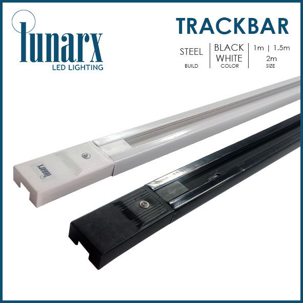 Lunarx Track Bar Black/White for LED Tracklight Spotlight (1 Meter and ...