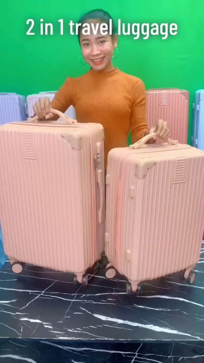 Travel Star TNL010 Macaron Pastel Hard Case Elegant Luggage Set [6 ...