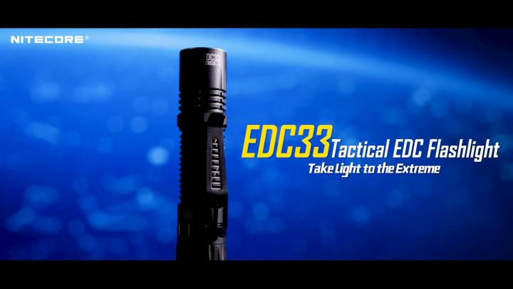 Nitecore EDC33 Flashlight with Lumin Shield - 4000 Lumens - USB-C Rechargeable - 450m beam ...