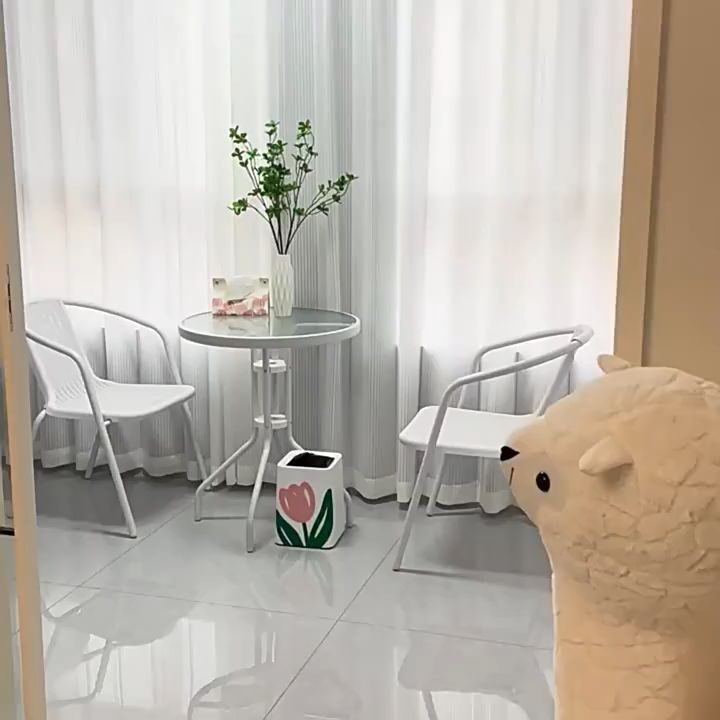 Balcony small table and chairs, one table and two chairs, outdoor ...