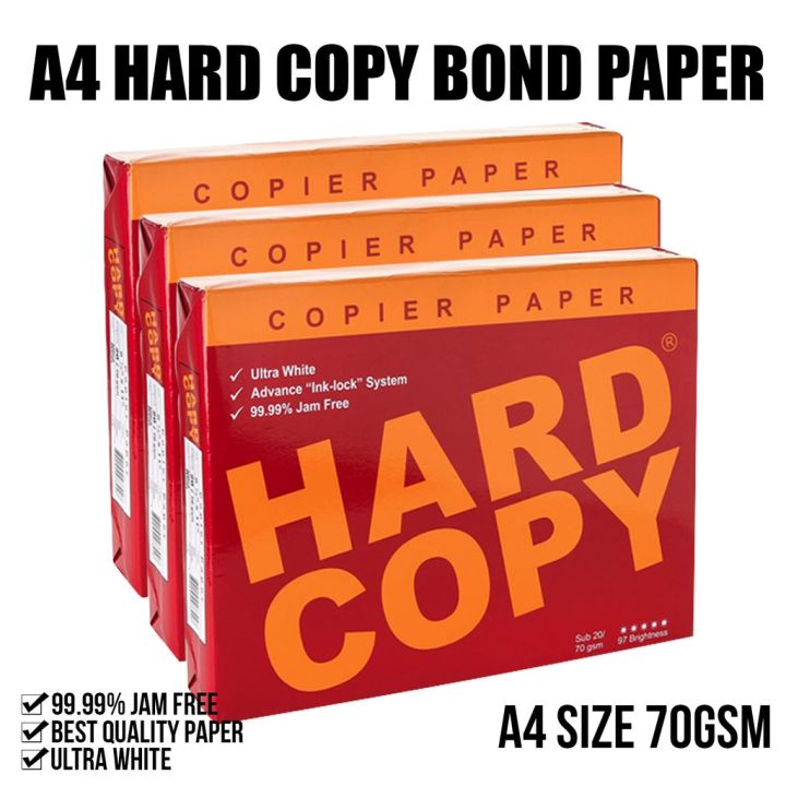 A4 HARD COPY BOND PAPER | Lazada PH