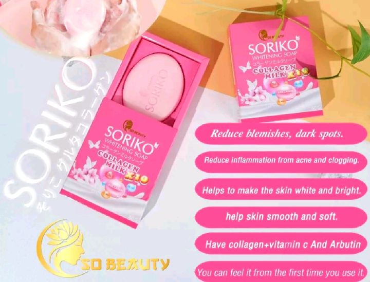 SORIKO Whitening Soap Collagen Milk 80g Authentic from Thailand | Lazada PH