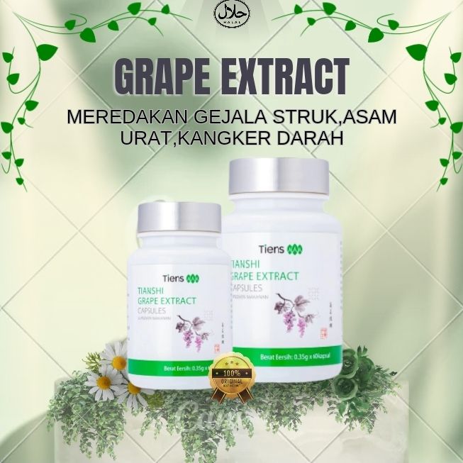 Tianshi Grape Extract | Ubat Benjolan | Stroke | Pembuluh Darah Jantung ...