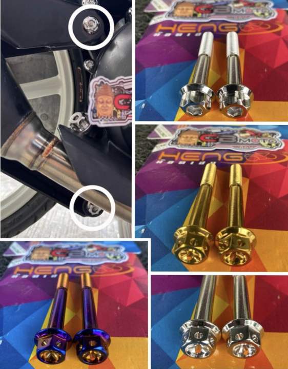 HENG & Pipe Bolts set Mio Gear / Mio Fassio / Mio I 125 / M3 & Soul I25 ...