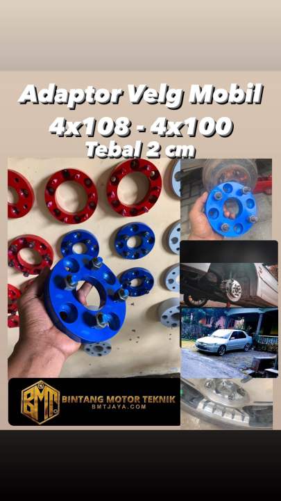 Adaptor velg 4x108 ke 4x100 tebal 2 cm | Lazada Indonesia