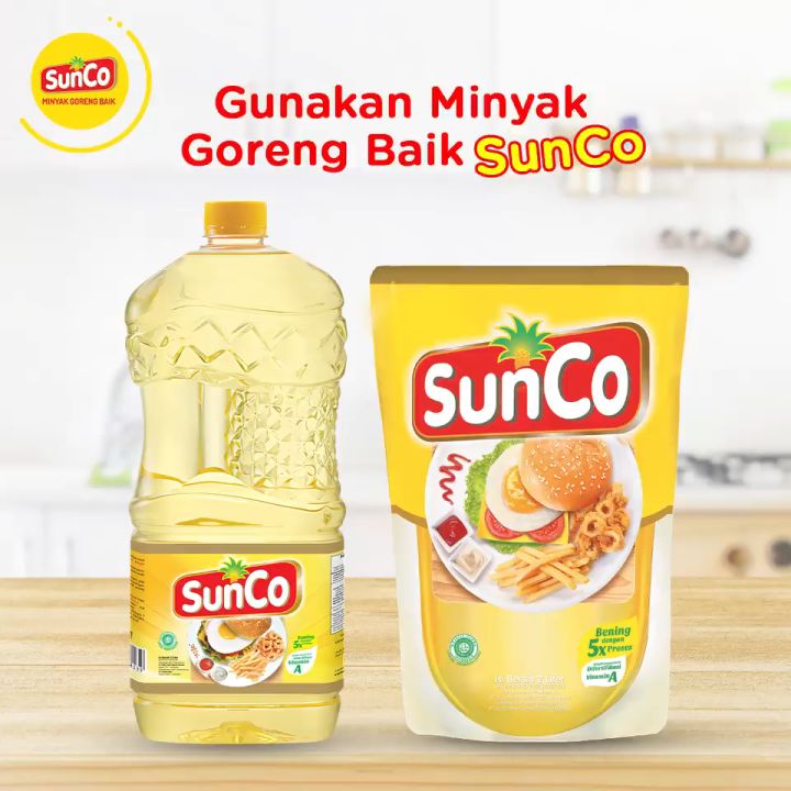 SunCo Minyak Goreng Bening 5 Liter Pouch 1 Liter x 5 - Bebas Kolesterol ...