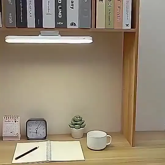 【New】Magnetic Hanging Led 3 color Light Rechargeable Study Lamp Cabinet ...