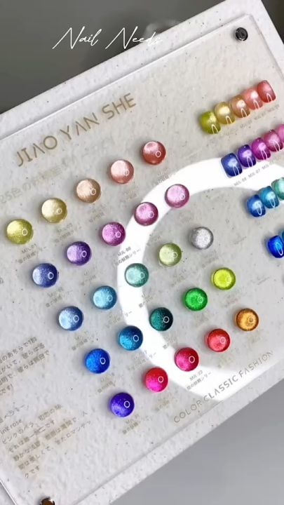 ชุดสี Cateye Jiao Yan she หลากสี 25สี สีแคทอาย สีเจล ยาทาเล็บ | Lazada ...