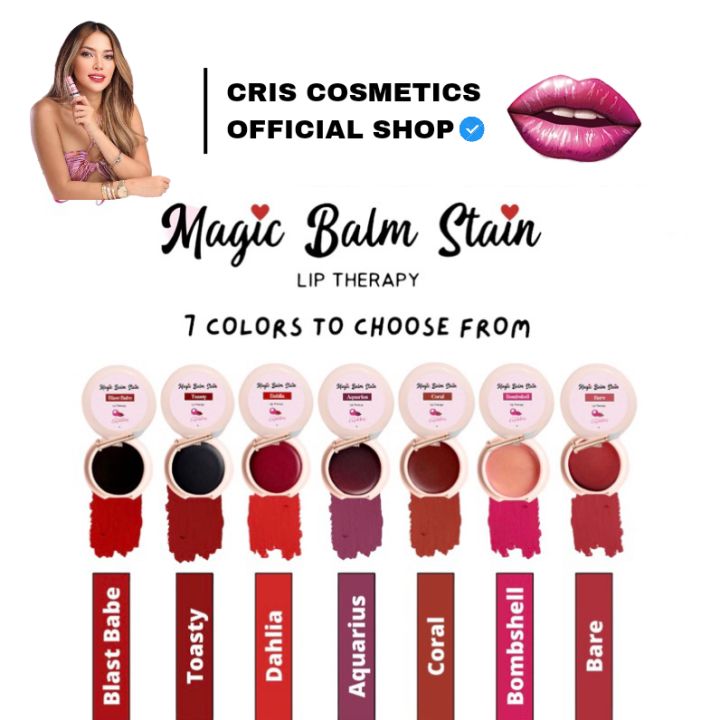 [𝗢𝗡-𝗛𝗔𝗡𝗗] Magic Balm Stain by Cris Cosmetics AQUARIUS BOMBSHELL TOASTY ...