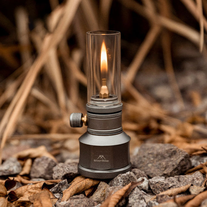 DEUKIO Gas lamp, outdoor camping light, candle holder, candle light ...