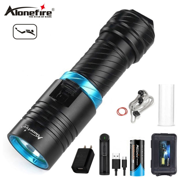 Alonefire DV30 DV32 2500LM XM-L2 LED Diving Flashlight Torch 100M ...