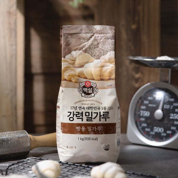 Bread Flour 1kg ( Korean Beksul Strong Flour 100% Wheat Flour) | Lazada PH