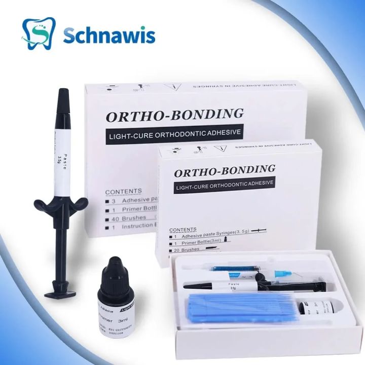 Dental Orthodontic Light-cure Adhesive Full Kit Adhesive Bondable Glue ...