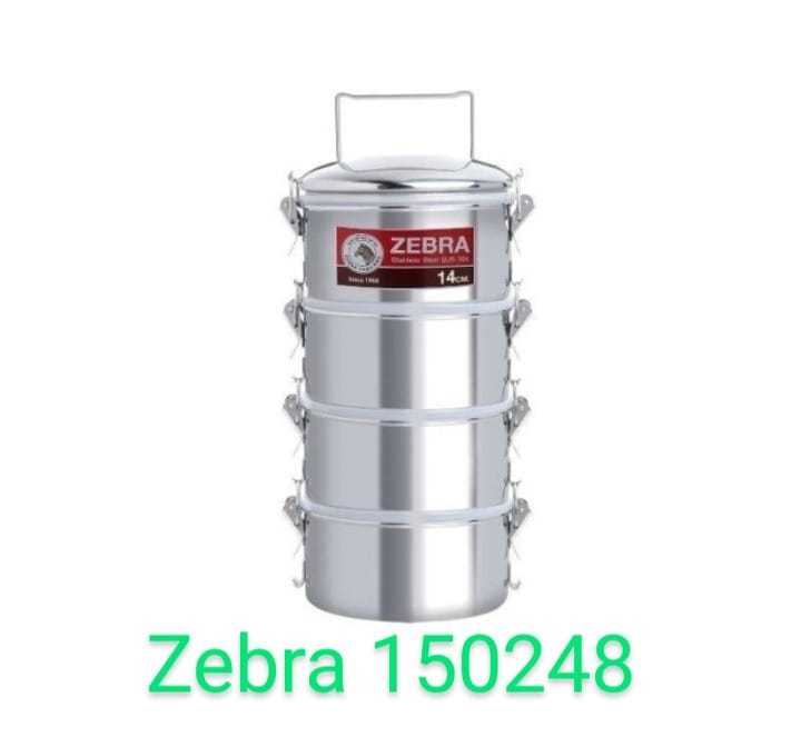 ZEBRA 150248 Rantang 4 Susun Stainless Smart Lock / Rantang Anti Bocor ...