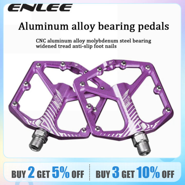 Enlee แป้นถีบจักรยานอะลูมินัมอัลลอยกันลื่น, แป้นถีบจักรยานเสือหมอบปิด ...