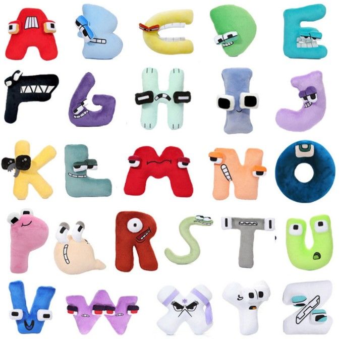 1pc 20-24cm alphabet lore plush Toys Simulation Alphabet Lore Stuffed ...