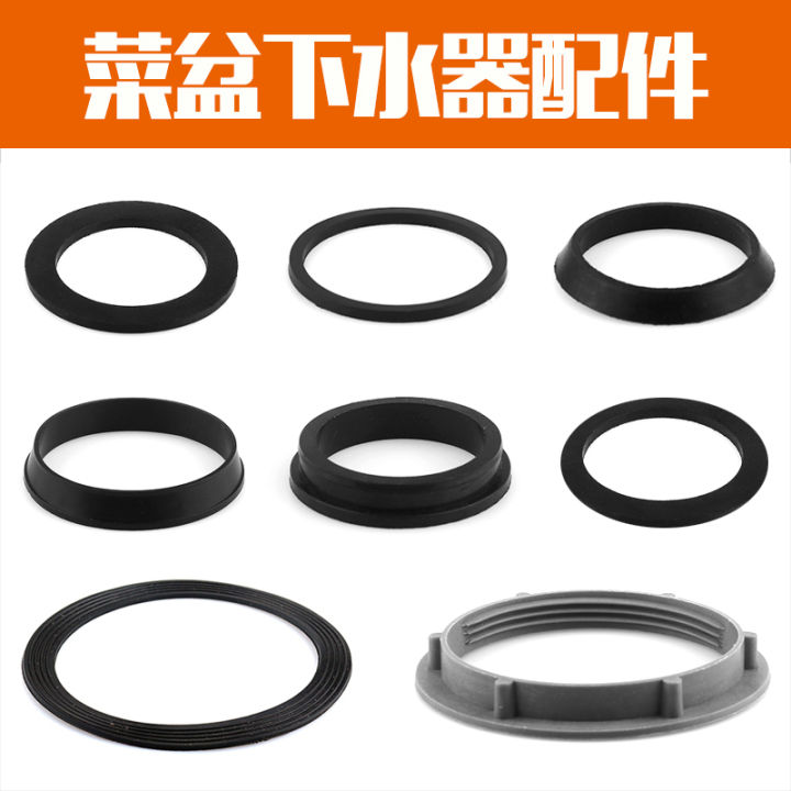 Kitchen Sink Downcomer Washer Rubber Seal Ring Washing Basin Pool Drain ...