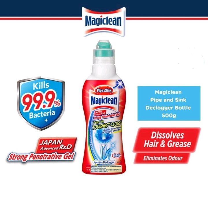 KAO Magiclean Pipe and Sink Declogger Bottle 500ml | Lazada