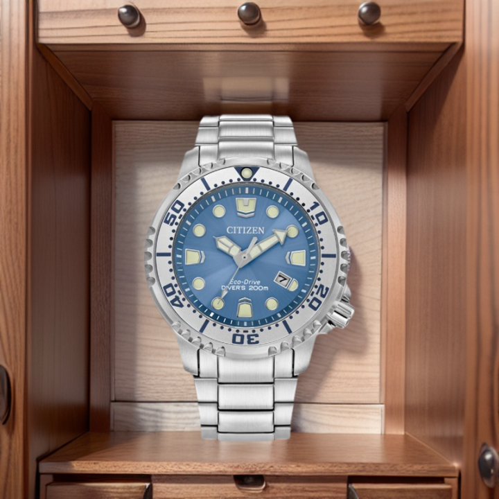 Citizen Promaster Marine BN0165-55L Eco Drive Ocean Blue Mens Watch ...