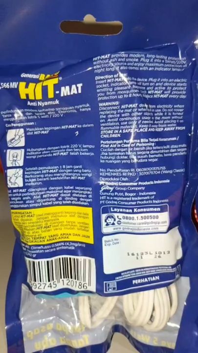 Hit Mat Alat Anti Nyamuk Listrik Obat Elektrik Mesin HitMat Elektrik ...