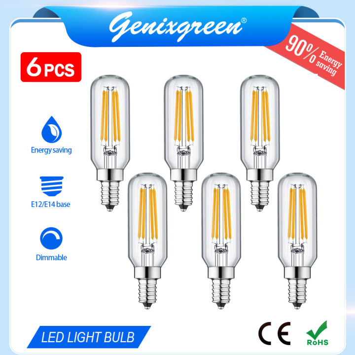 LED 220V 6pcs/1pcs LED Edison Blub T25 E12 E14 Vintage Filament Bulb 4W ...
