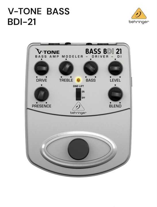 เอฟเฟ็คเบส BEHRINGER รุ่น BDI21 V-Tone Bass Amp Modeler/Direct ...