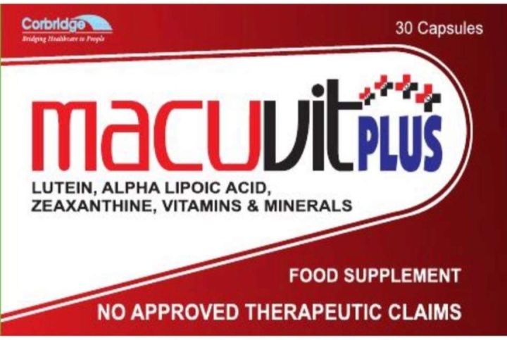 Macuvit Plus Eye Vitamins Macular Degeneration & Diabetic Retinopathy ...
