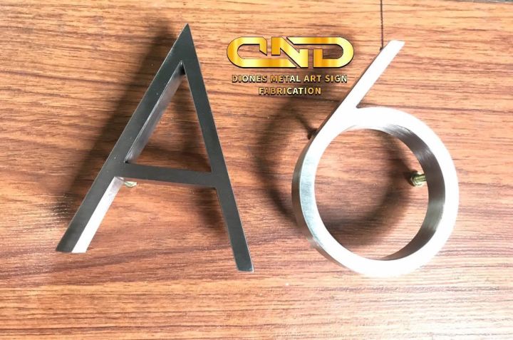 Metal House 3D Numbers sign/floating numbers/stainless 304 | Lazada PH