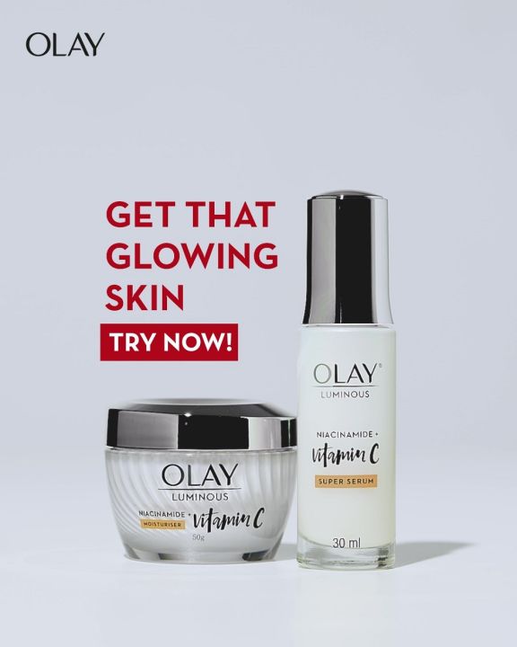 [Bundle of 2] Olay Luminous Niacinamide + Vitamin C Super Serum 30ml | Lazada